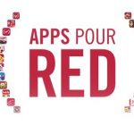 Apple rouge pour la journée mondiale de lutte contre le sida