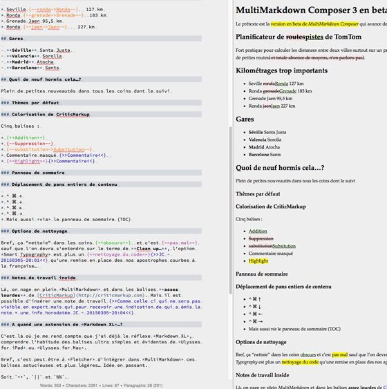 CriticMarkup s'installe dans les traitements de texte