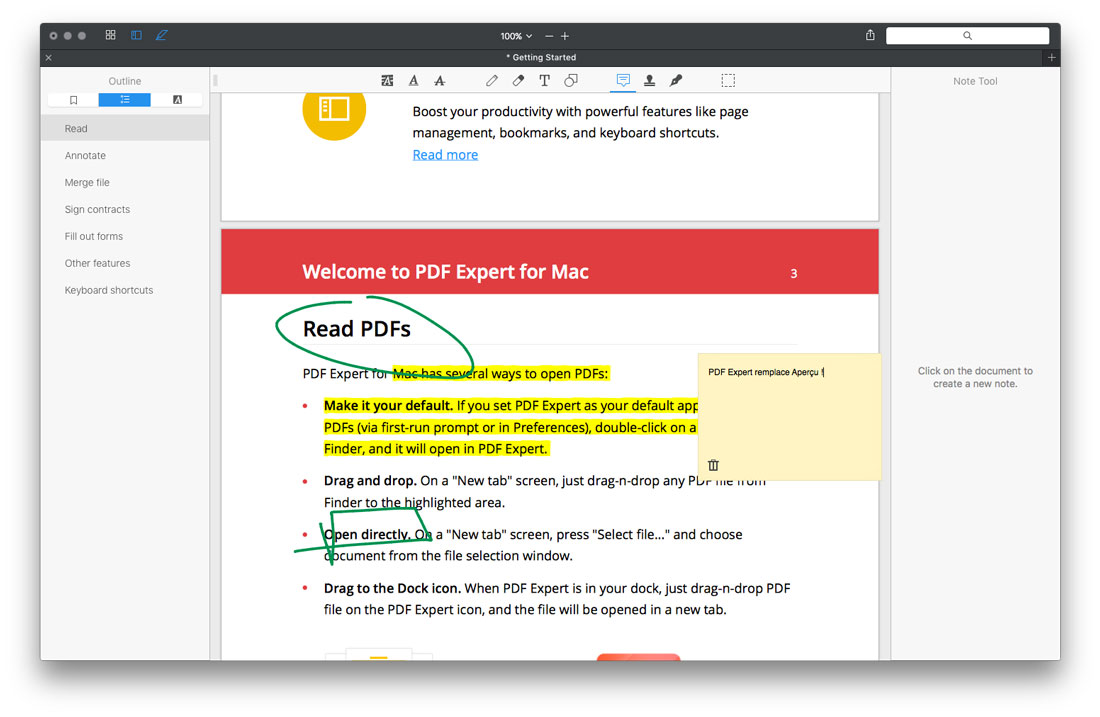 PDF Expert débarque sur Mac