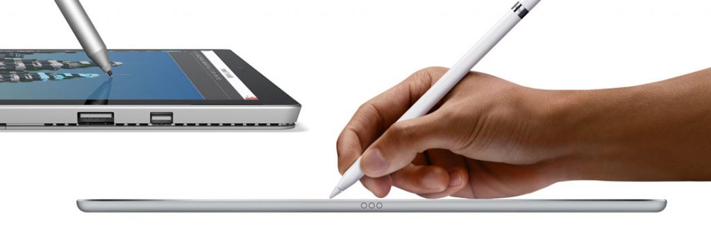 Le Pencil plus réactif que le stylet de la Surface Pro 4