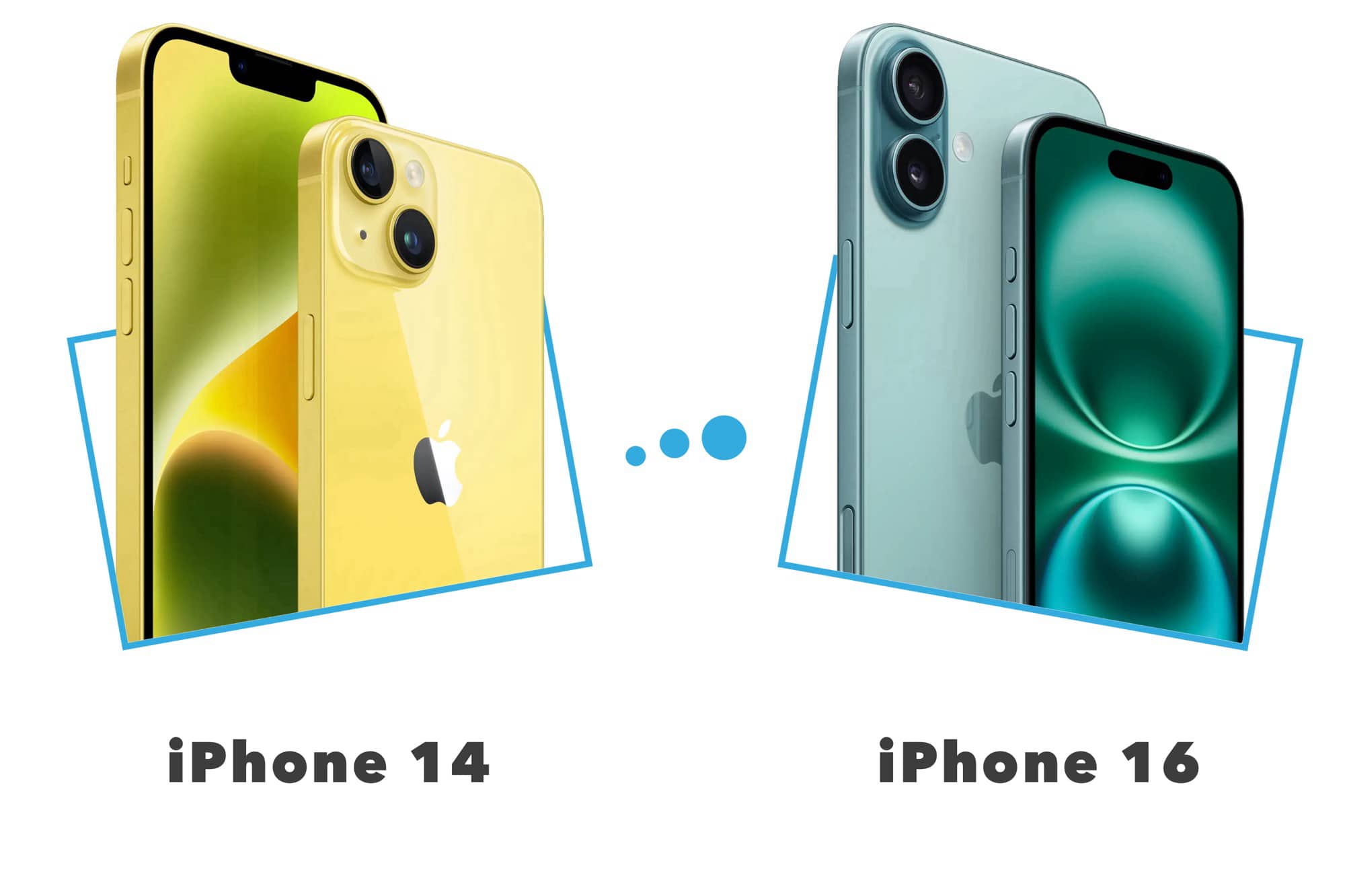 iPhone 16/16 Plus vs iPhone 14/14 Plus : comparatif et liste complète des différences