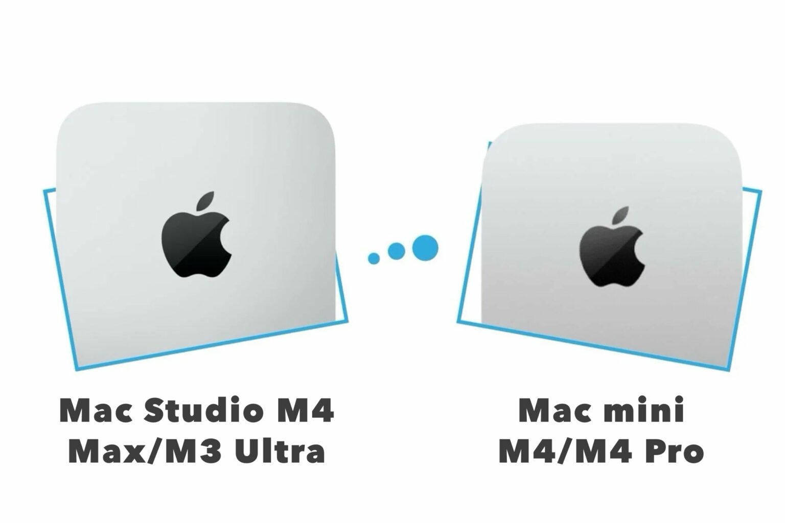 Mac mini M4 (2024) vs Mac Studio M4 (2025) : le comparatif complet